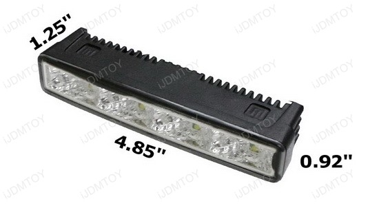 Universal Daylight 4-LED High Power Daytime Running Light Kit