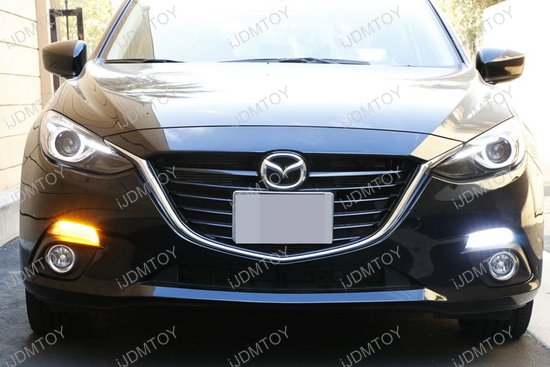 14-16 Mazda3 Switchback LED Daytime Running Light/Turn Signal Lamps