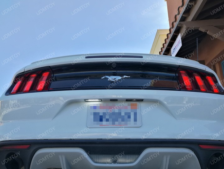 2015-up Ford Mustang LED License Plate Light Assembly Install Guide ...