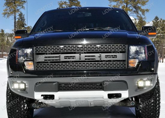 Ford Raptor Quad LED Fog Light System | High Power LED Work Lamp Kit