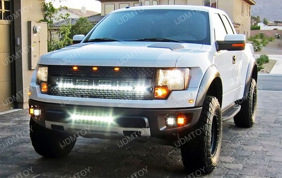 Ford Raptor Quad LED Fog Light System | High Power LED Work Lamp Kit