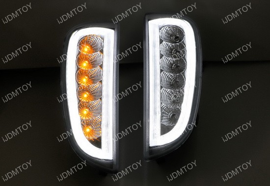 2007-10 Porsche Cayenne LED Daytime Running Lights Turn Signal Lamps