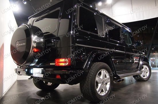 Mercedes W463 G500 G550 G55 AMG OEM Replace LED License Plate Lights