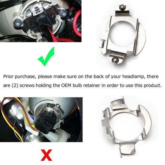 Mercedes C ML CLK GLA LED Headlight Bulbs Adapters Holders Retainers