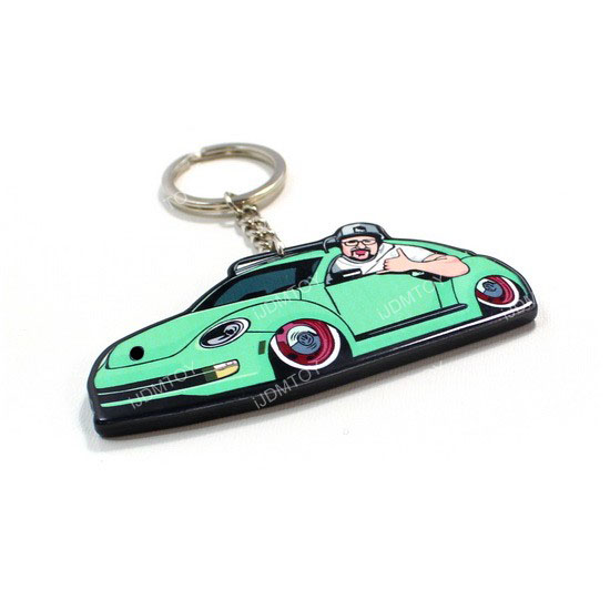 Euro Cool Car Shape Acrylic Key Chain Fob Ring Keychain For Car
